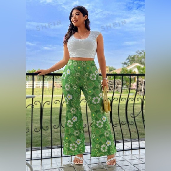 SHEIN | Pants & Jumpsuits | Pull On Knit Bell Bottoms | Poshmark